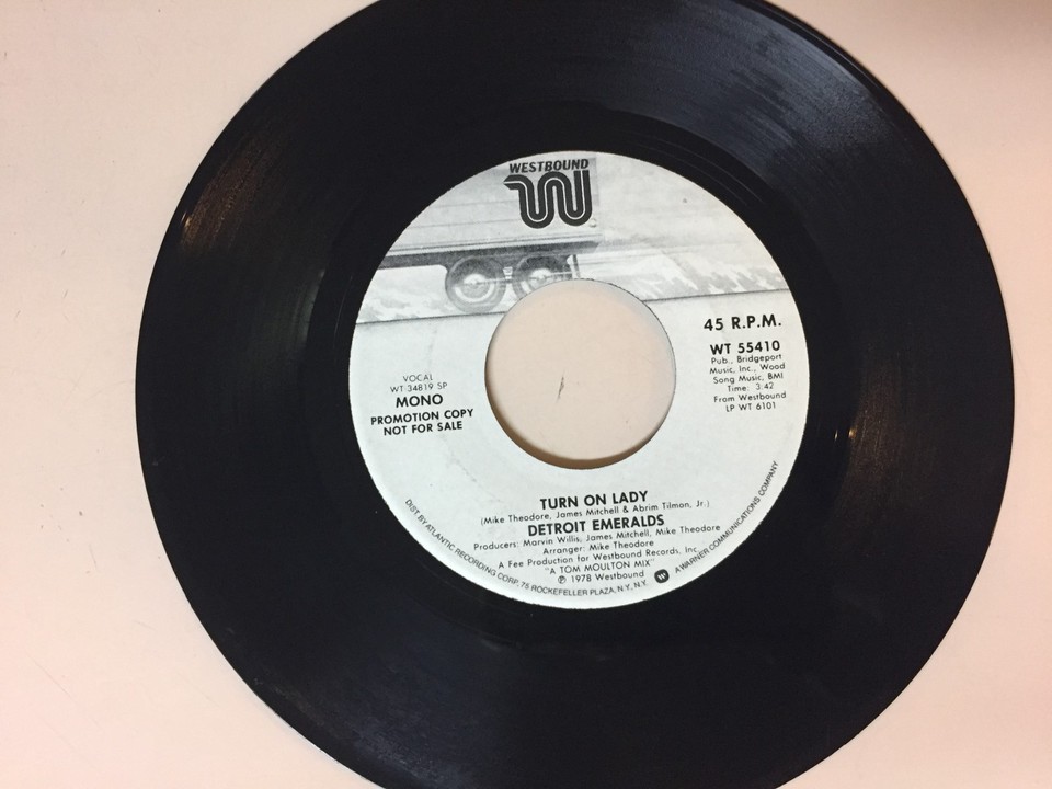 DISCO 45 RPM RECORD - DETROIT EMERALDS- WESTBOUND WT 55410 | eBay
