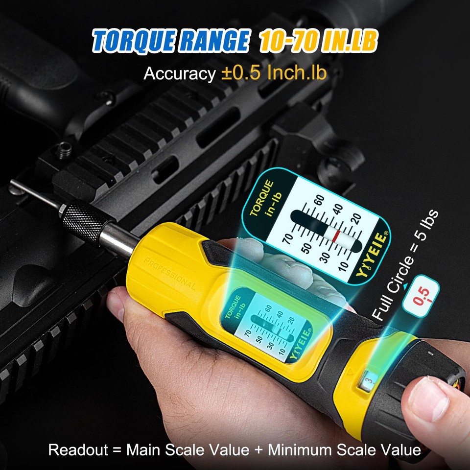 Drive Torque Wrench Screwdriver Set Gun Gunsmith Instrument Tool ...