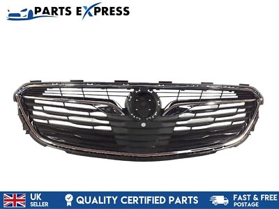 VAUXHALL INSIGNIA B 2017 - 2021 GRILLE MAIN TOP RADIATOR BLACK WITH ...