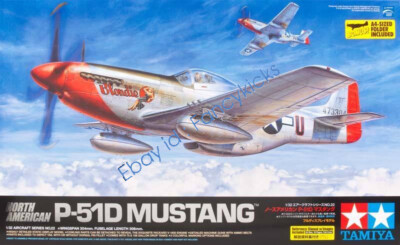 Tamiya 60322 1/32 Scale Aircraft Model Kit North American P-51D Mustang ...