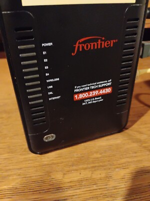 Frontier ADSL2+ Netgear Model 7550 B90-755044-15 Modem Router + Power ...
