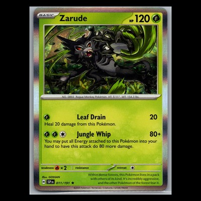Surging Sparks - Zarude - 011/191 - Holo - Pokemon Card | eBay