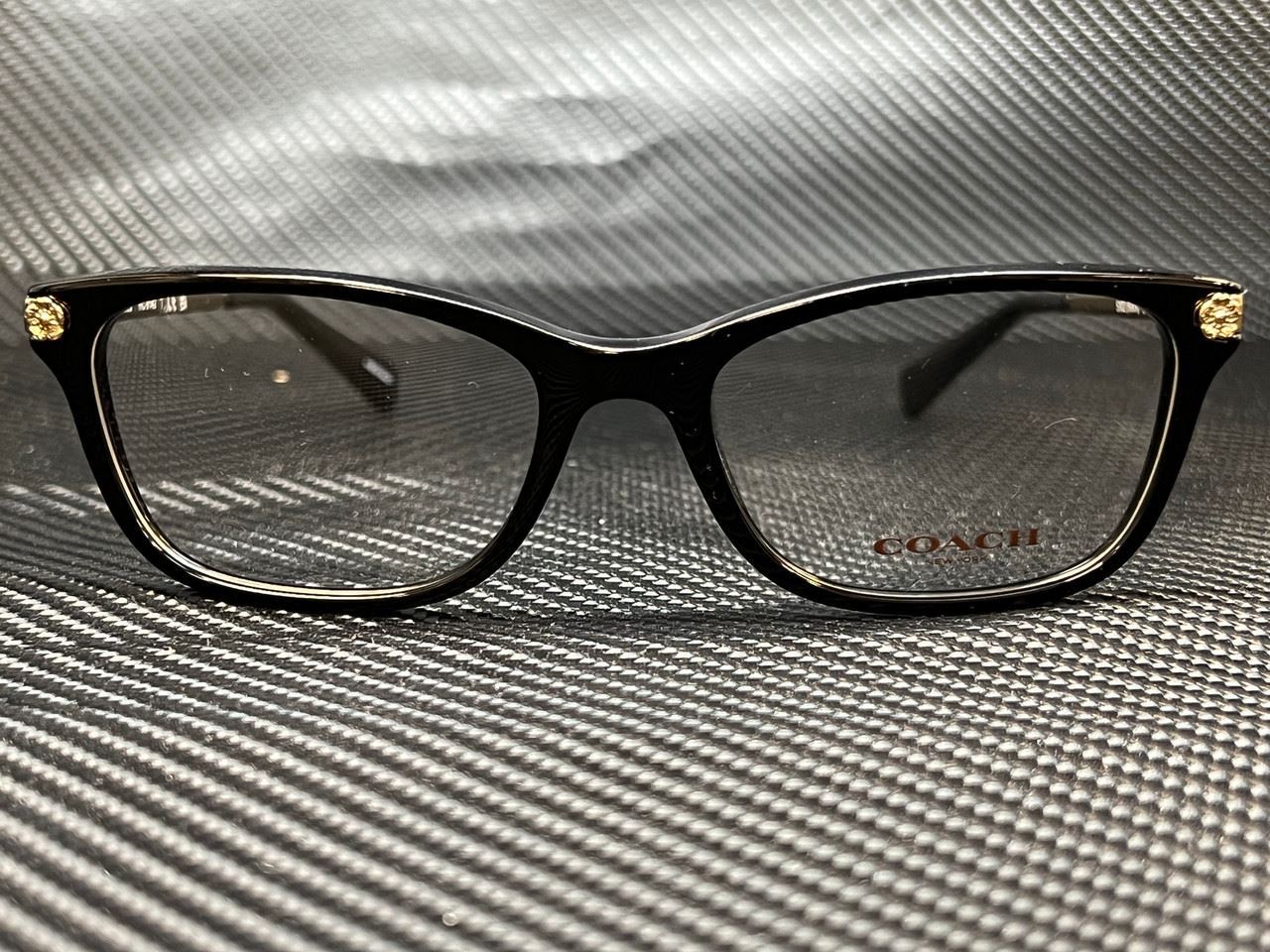 COACH HC6142 5002 Black Rectangle Square Women's 51 mm Eyeglasses | eBay