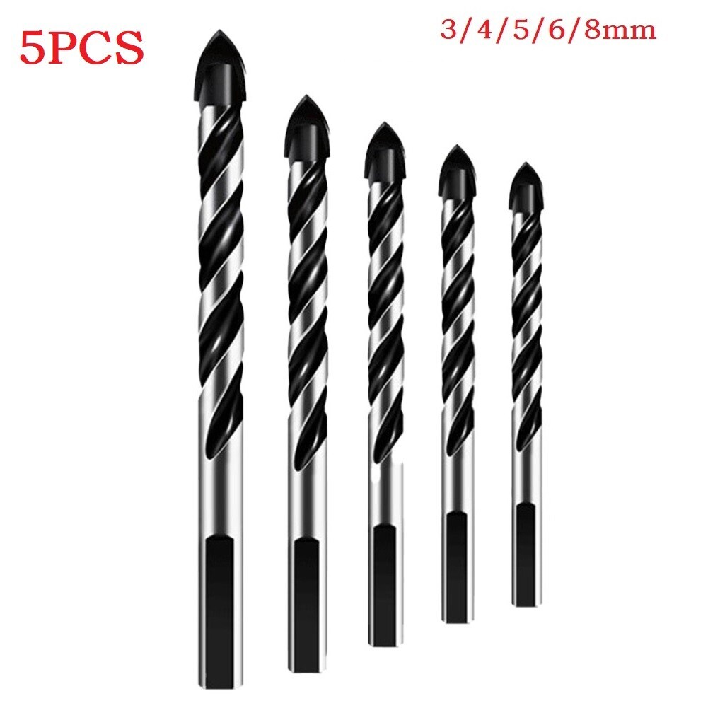 5PCS Drill Bits Power Tools Cemented Carbide Marble Mirrors Soft Metal | eBay