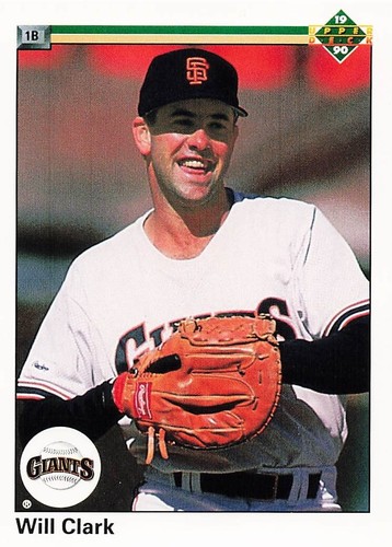 Will Clark Baseball Card Upper Deck 1990 #556 | eBay