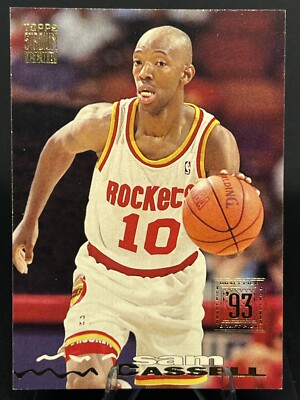 Sam Cassell 1993-94 Topps Stadium Club #314 Rockets NBA RC Rookie | eBay