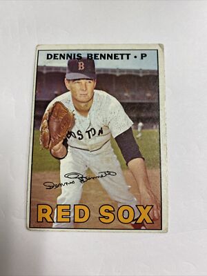 1967 Topps Dennis Bennett Boston Red Sox #206 Baseball Card | eBay