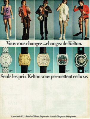 Publicité Advertising 1020 1972 montres Kelton seuls les prix vous ...