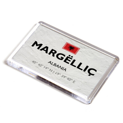FRIDGE MAGNET - Margellic - Albania - Lat/Long | eBay UK