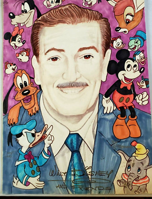 1989 Walt Disney & Friends Original Comic Drawing by A Romano Dis-237 ...