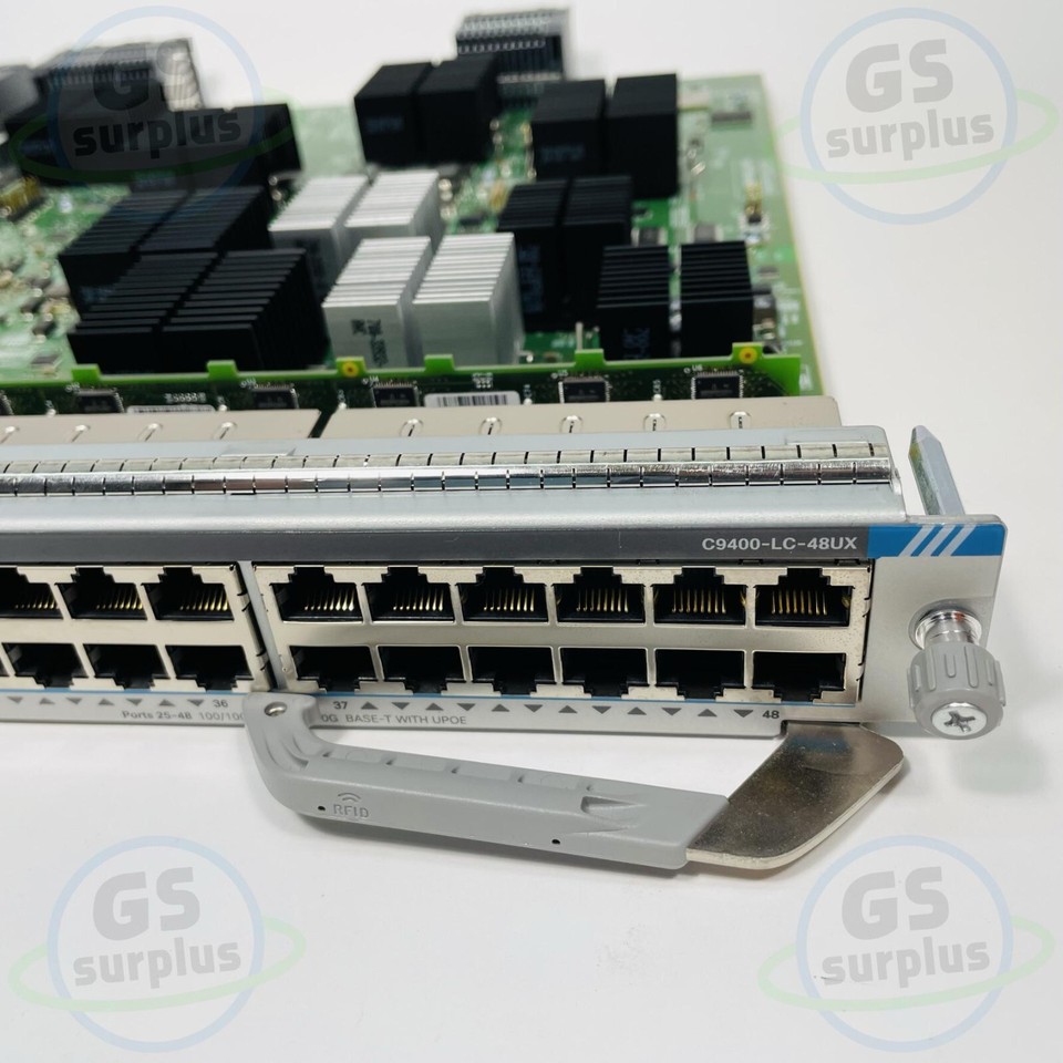 Cisco C9400-LC-48UX 24 PORT MGIG + 24 10/100/100 UPOE SWITCH MODULE | eBay