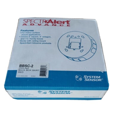 (box of 12)NEW System Sensor SpectrAlert BBSC-2 Ceiling Back Box Skirt ...