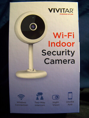 Vivitar Wi-Fi Indoor Security Camera IPCT12E - White - NEW | eBay