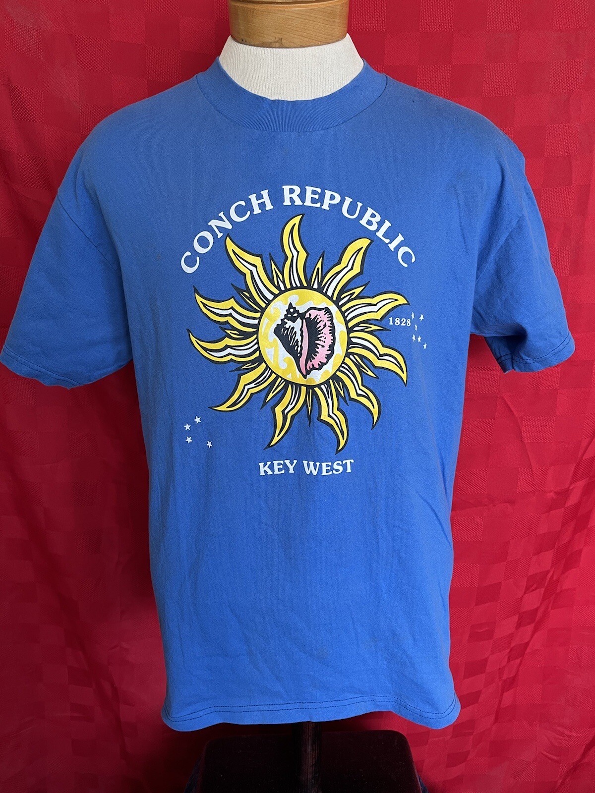 1990s VINTAGE Key West Conch Republic Flag Shirt Hane… - Gem
