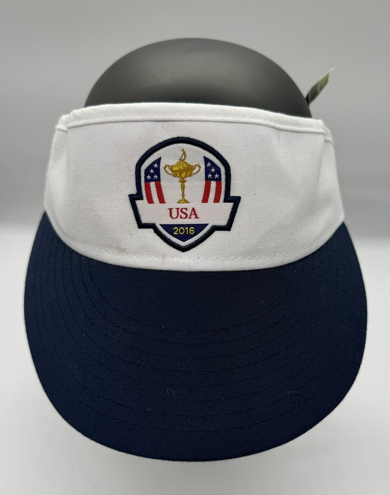 2016 USA Ryder Cup Practice Golf Tall Visor Adjustable White New Era ...