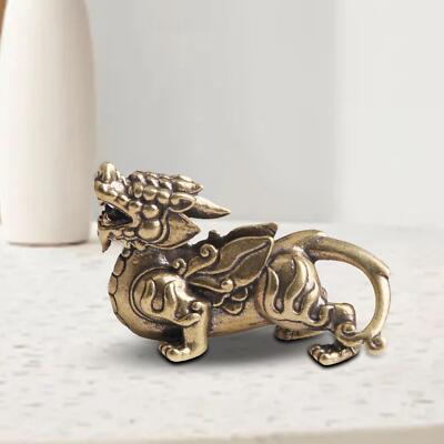 Messing Feng Shui Pi Yao Statue Tierskulptur Figuren Elegante ...
