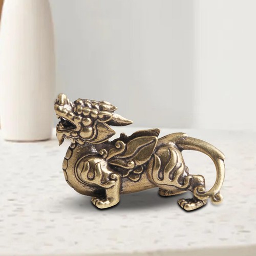 Brass Feng Shui Pi Yao Statue Animal Sculpture Figurines Elegant ...