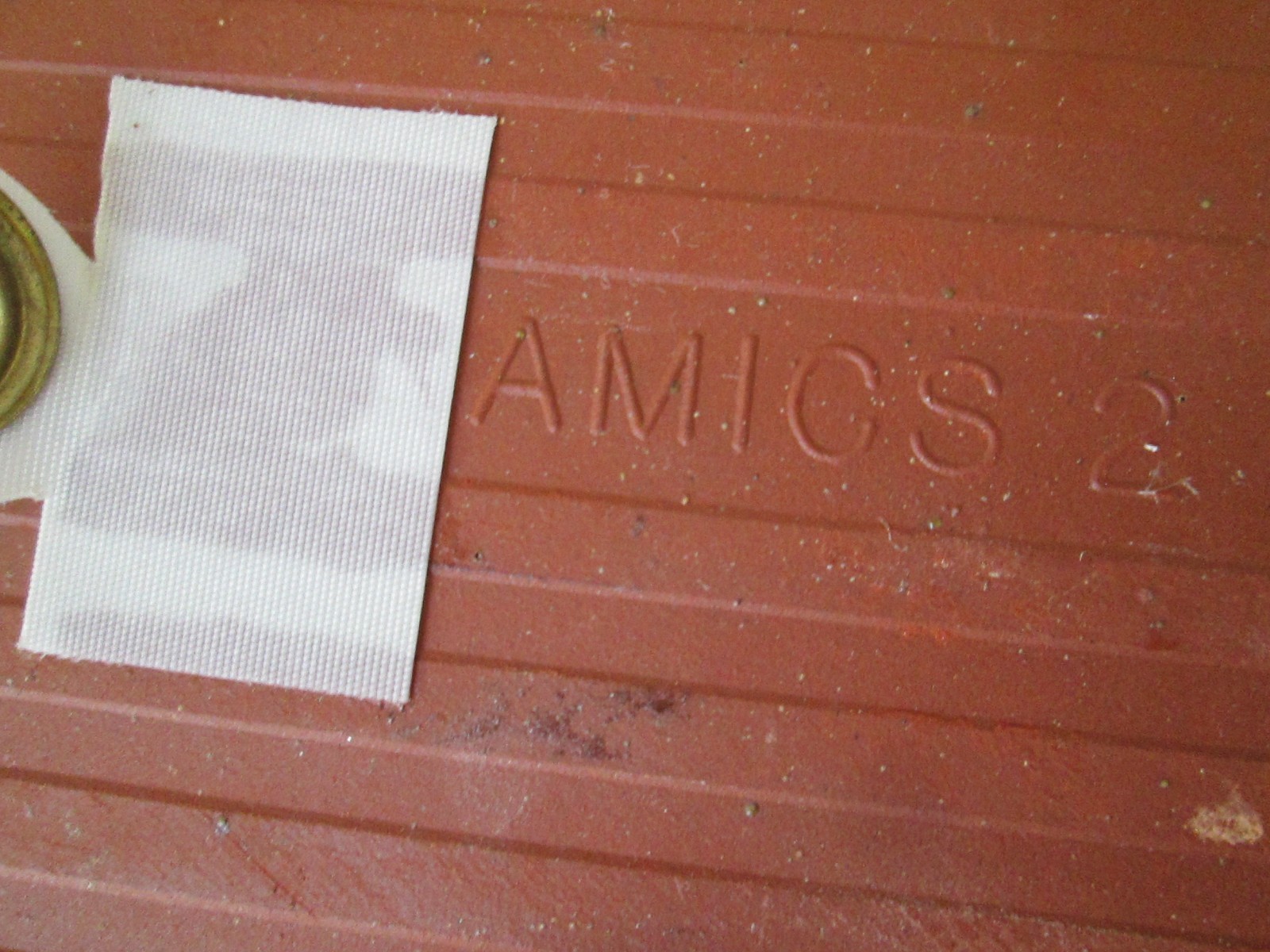 Vintage 8" x 3 7/8" Texeramics 2 Texas Red Clay Tile House Glaze Unique ...