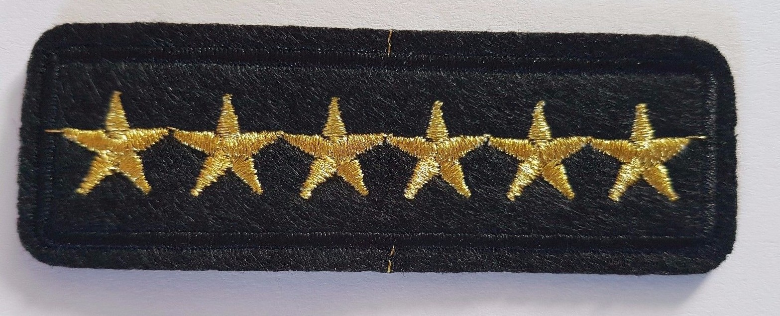 Military Ranks style Embroidered Iron On Sew On Patches Badges ...