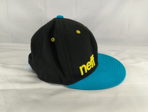 Neff Snapback Hat Cap Blue Black Adjustable | eBay