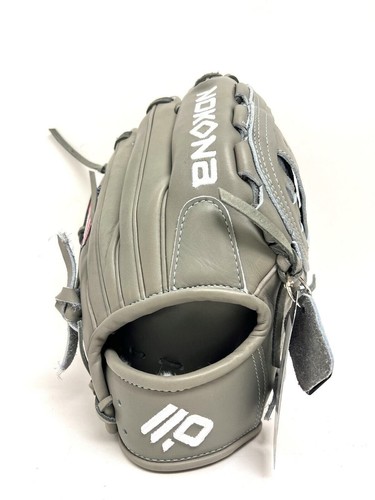 Nokona AmericanKip A-1150 Series 11.5" Closed-Web Baseball Glove Gray ...