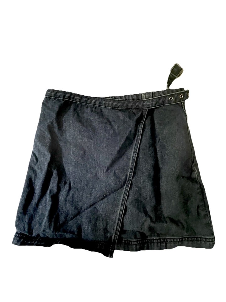 Francesca’s Miami Denim Wrap Medium Mini Skirt | eBay