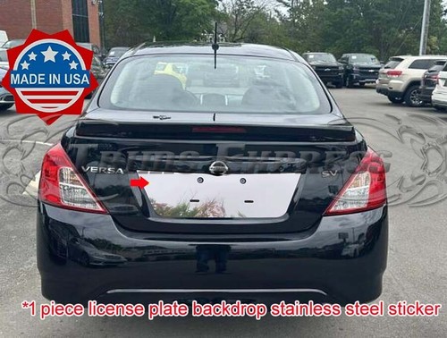 fit:12-2019 Nissan Versa License Plate Bezel Backdrop Trim Cover Accent ...