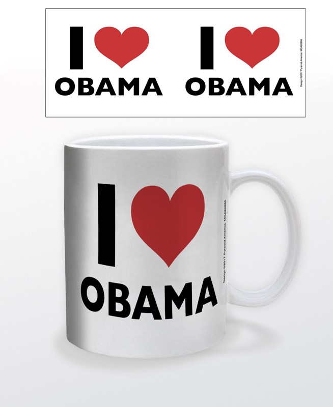 I HEART OBAMA 11 OZ COFFEE MUG POLITICS USA DEMOCRAT BEST PRESIDENT ...