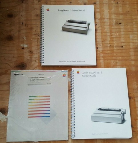RARE Vint. Apple IIe Computer Software 1982 Diskware Imagewriter Tool ...