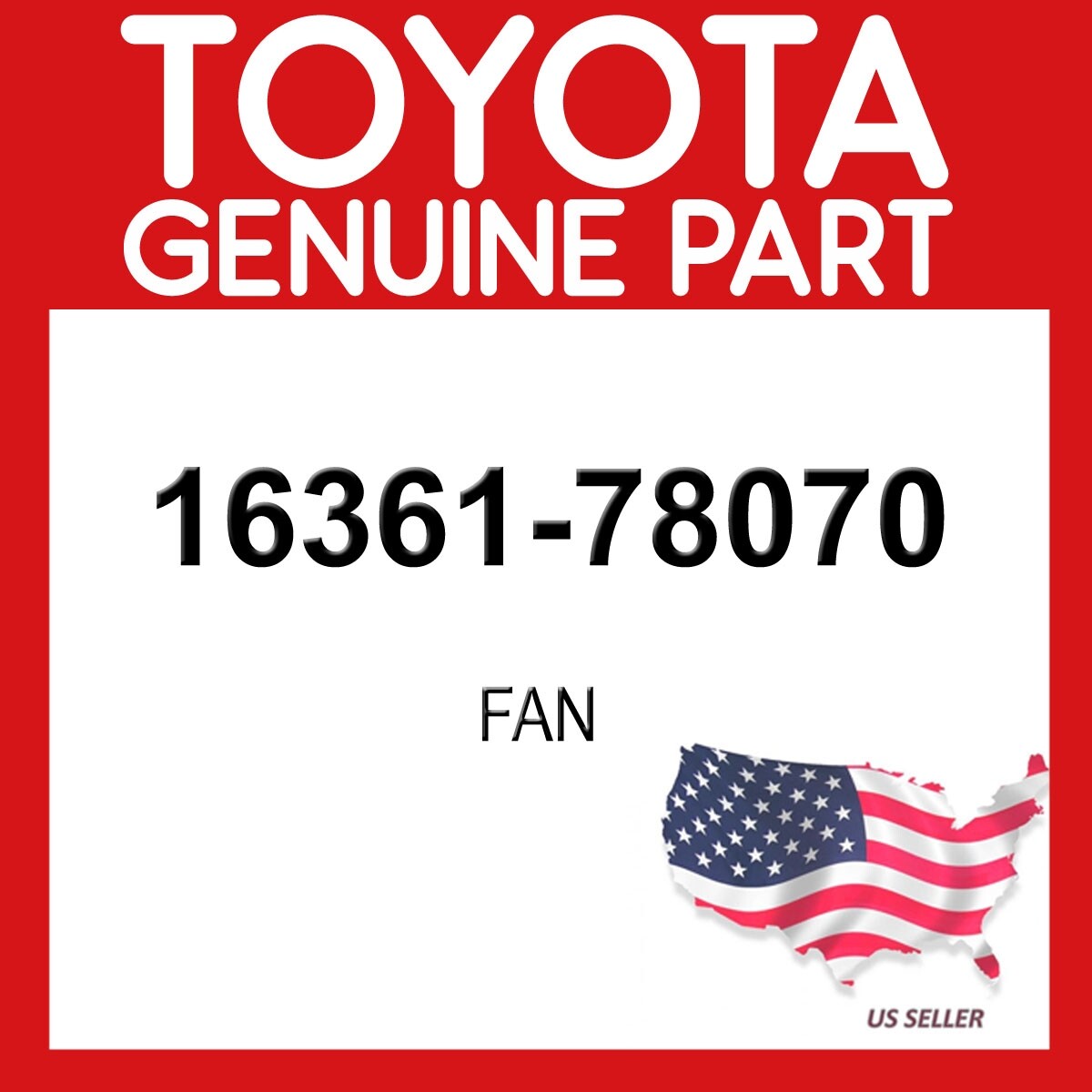 TOYOTA GENUINE OEM 16361-78070 FAN 1636178070 | eBay