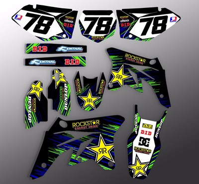 2004 2005 KXF 250 GRAPHICS KAWASAKI KX250F MOTOCROSS DIRT BIKE DECALS ...