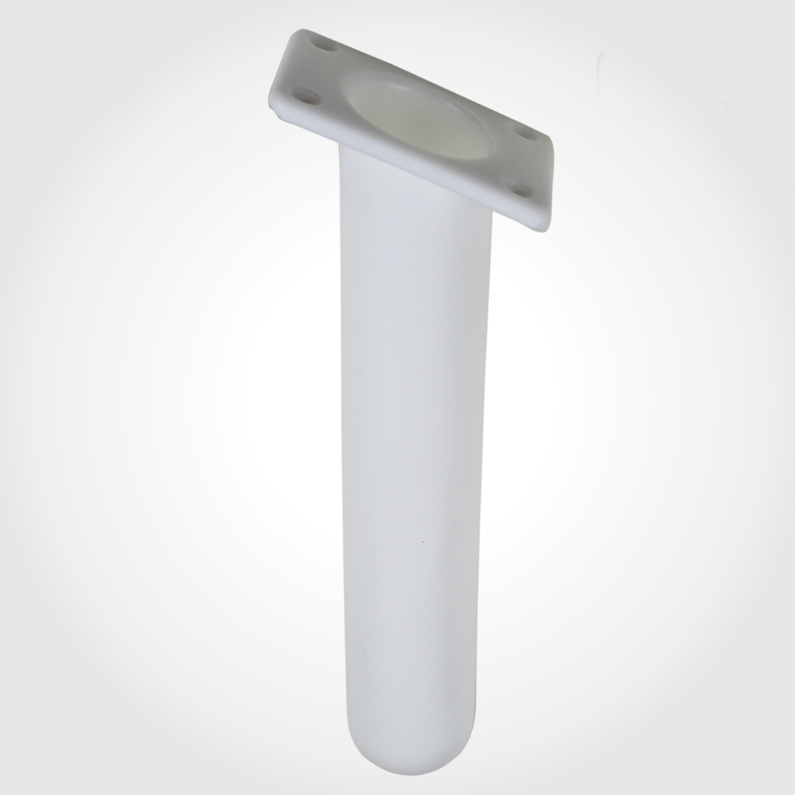 4X WHITE Flush Mount Square ROD HOLDER Angled with Gimbal Pins Fish ...