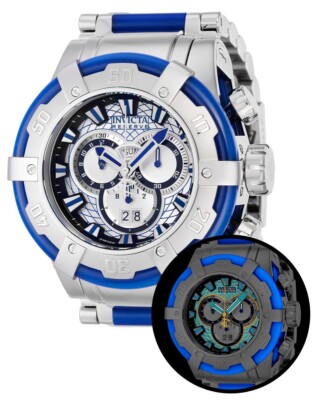 Invicta Reserve Hyperion Men's 53mm LARGE Luminous Tube Swiss Chrono ...