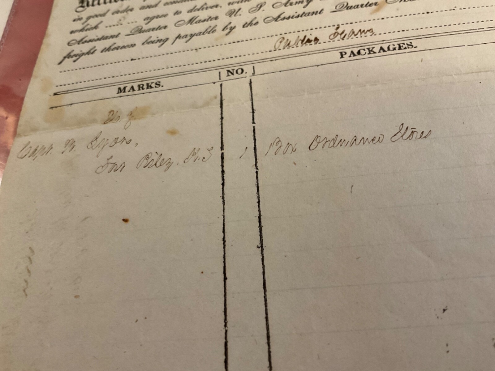 1479 FORT LEAVENWORTH & FORT RILEY KANSAS TERRITORY 1860 ORDNANCE WAGON ...