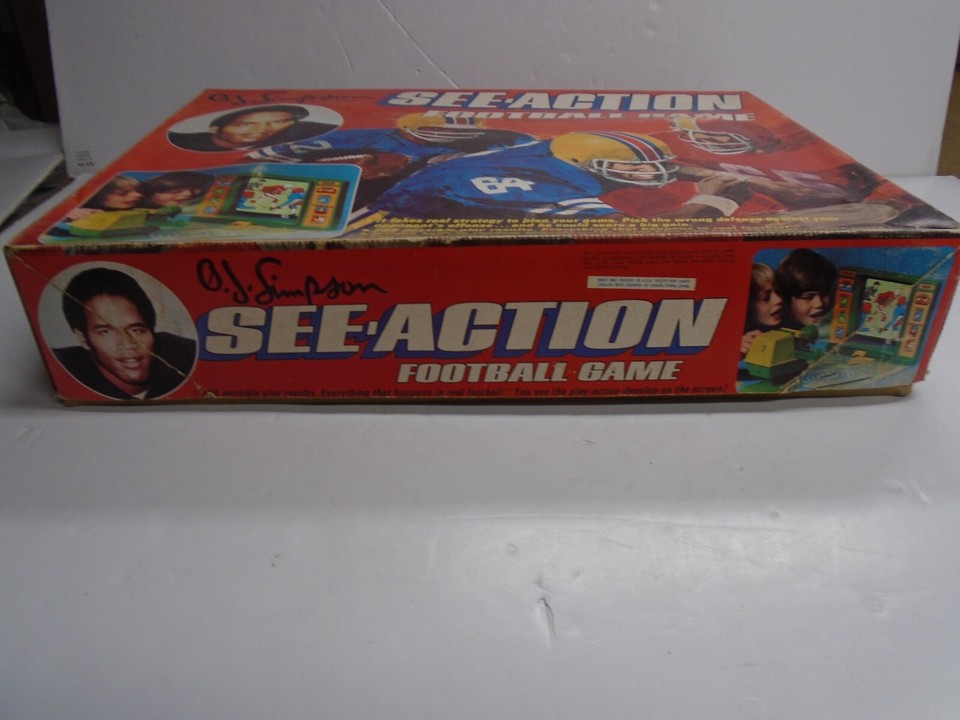 Vintage 1974 O.J.SIMPSON "SEE-ACTION" FOOTBALL GAME -Original, Complete ...