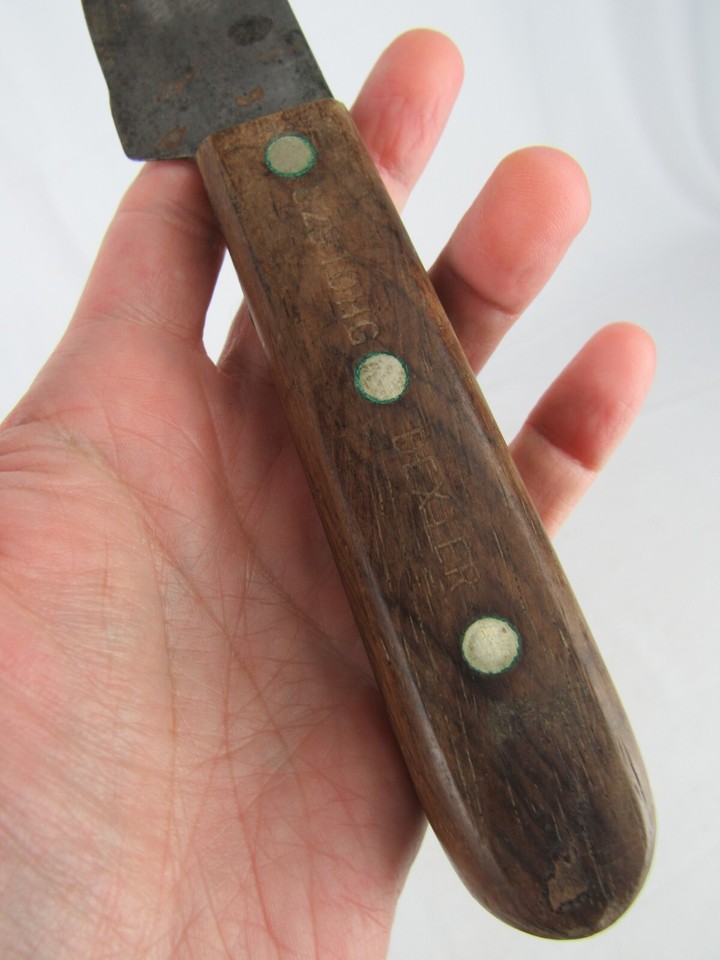 LARGE Butcher Knife 15.5" Vintage DEXTER 32910 Carbon Steel PRIMITIVE ...