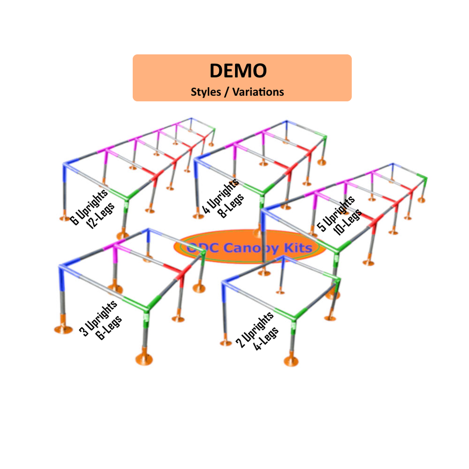 Slant Roof Canopy Kit for Lean-to / Slant-top Shelter Shade frames Less ...