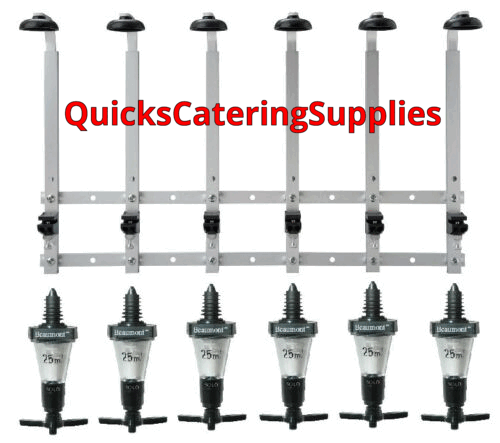 Optic Bottle Rack Wall Mounted Bracket Beaumont Spirit Measure ...
