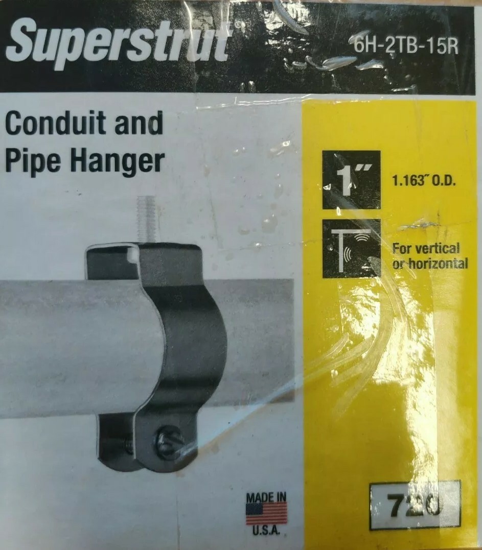 1" Steel City Superstrut T&B 6H-2TB Conduit/Pipe Hanger 6H2TB15R (Pack ...