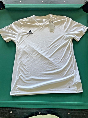 Adidas HC5071 Entrada 22 Jersey White Moisture Absorbing V-Neck | eBay