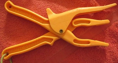 Vintage 1990's Mighty Gripper fishing hook-out tool, Bright orange. | eBay