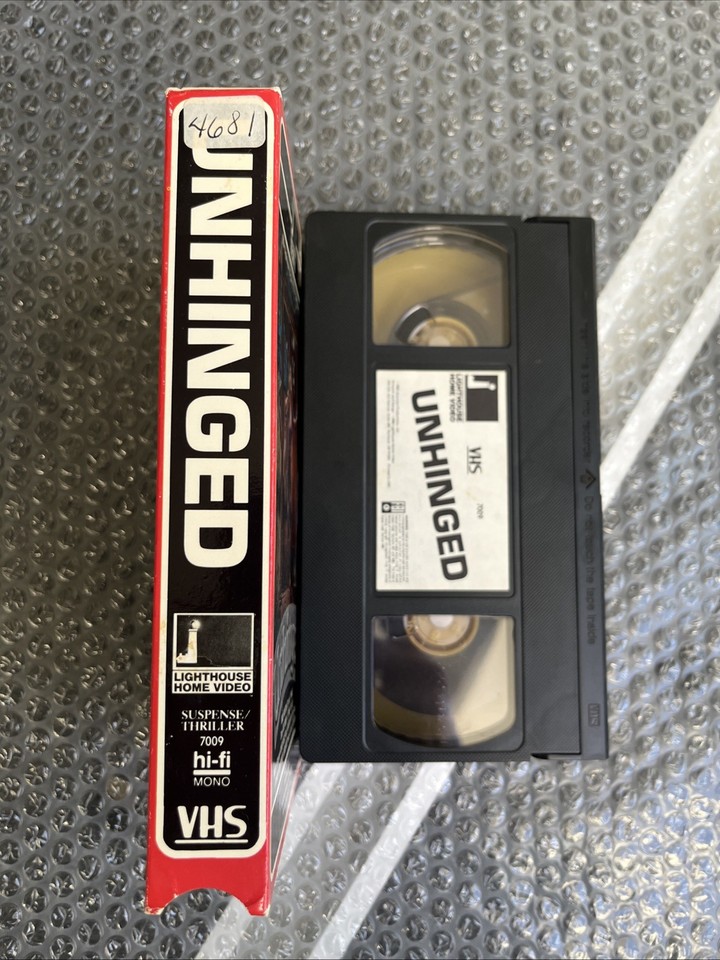 Unhinged Vhs 1982 Slasher Horror Don Gronquist Lighthouse Video | eBay