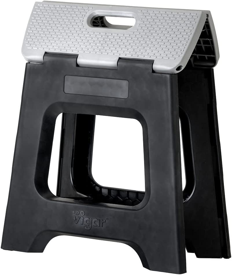 Compact Folding Step Stool, 32Cm, 150Kg Capacity, Non-Slip Rubber Feet ...
