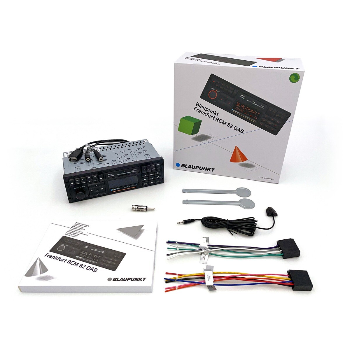 1DIN Retro Auto Radio mit DAB Bluetooth USB für BMW, Mercedes, Porsche ...