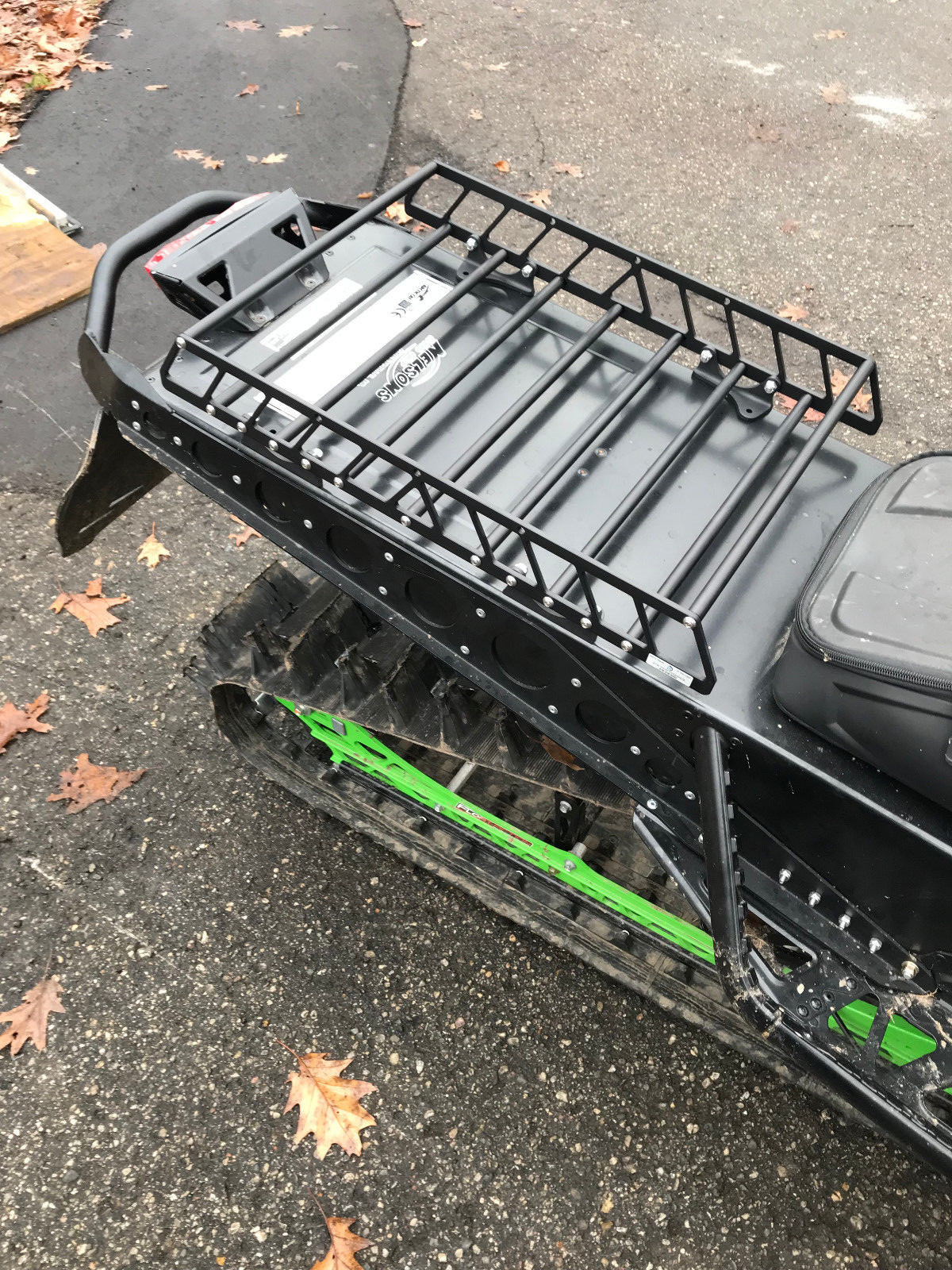 Arctic Cat / Polaris Snowmobile Tunnel Rack, Tunnel Bag Rack, Cargo ...