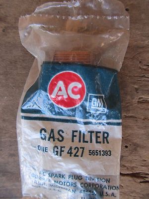 NOS GM AC GASOLINE GAS FILTER GF-427 Rochester Quadrajet Corvette ...
