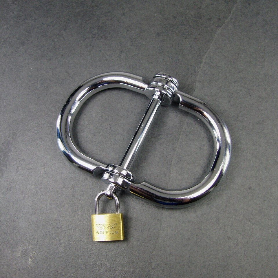 Stainless Steel Heavy Hand Iron Handcuffs with center hinge pin lock ...