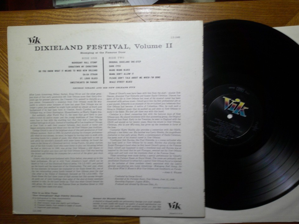 VIK LP RECORD/GEORGE GIRAD/STOMPIN AT THE FAMOUS DOOR/ EX+ 1956 JAZZ | eBay