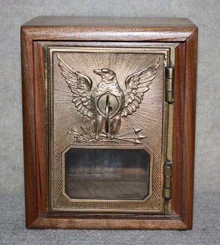 Antique USPS P O Post Office Box Door Bank With Key | eBay