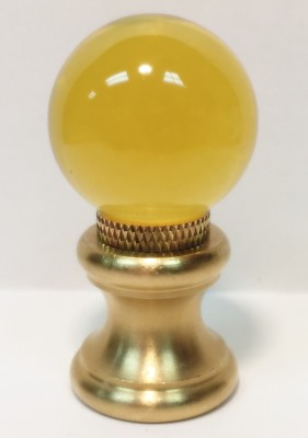 LAMP FINIAL-GLASS ORB LAMP FINIAL-LITE AMBER | eBay